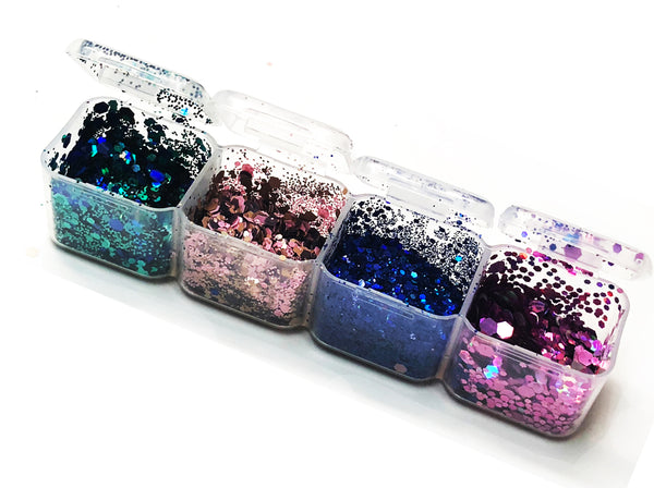Glitter Pro Set of 28 in Case | LuvNailz